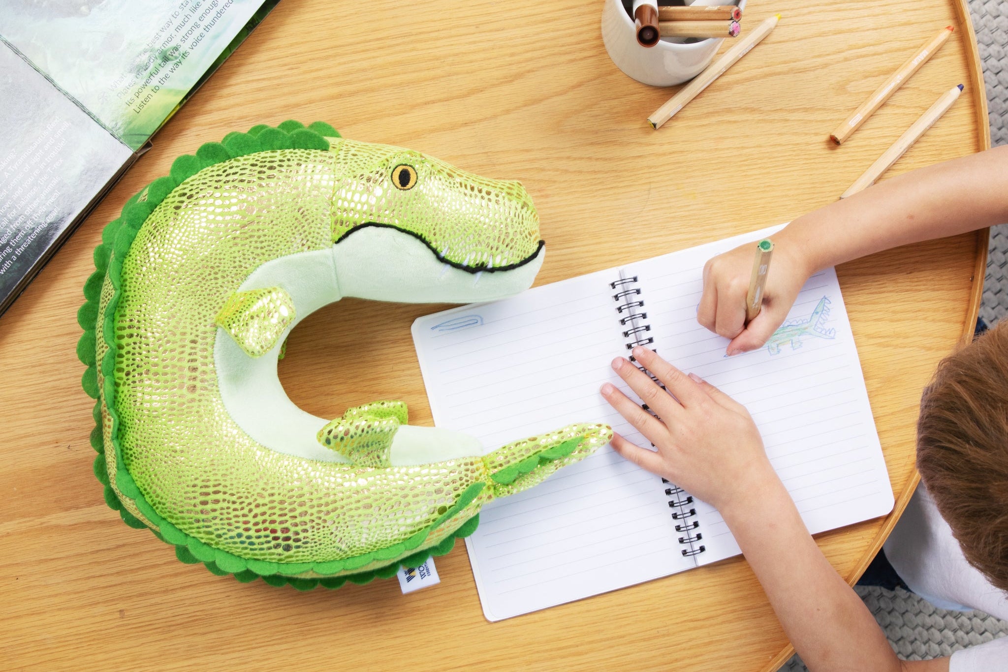 Fiber Filled Animal Neck Pillow - Kids - 9" x 9.5" - 3 Colors Availabl ...
